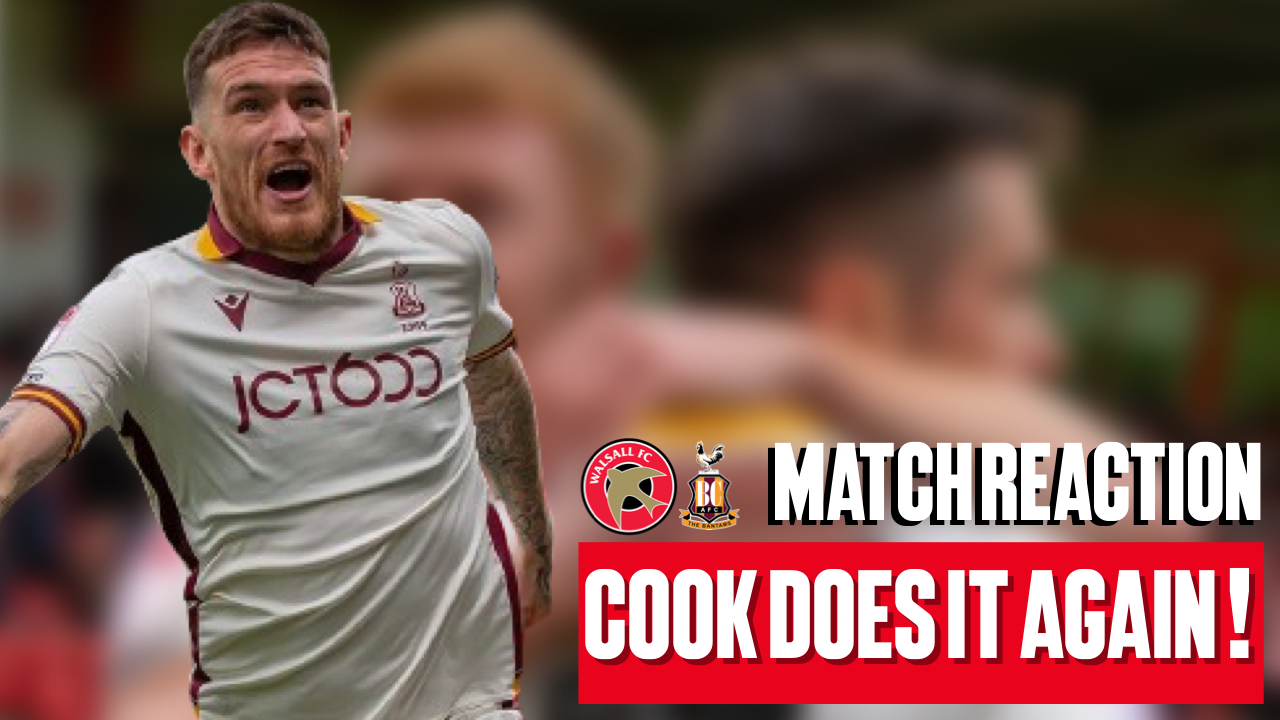 ANDY COOK DOES IT AGAIN TO ALL BUT END PLAYOFF HOPES| Walsall vs ...